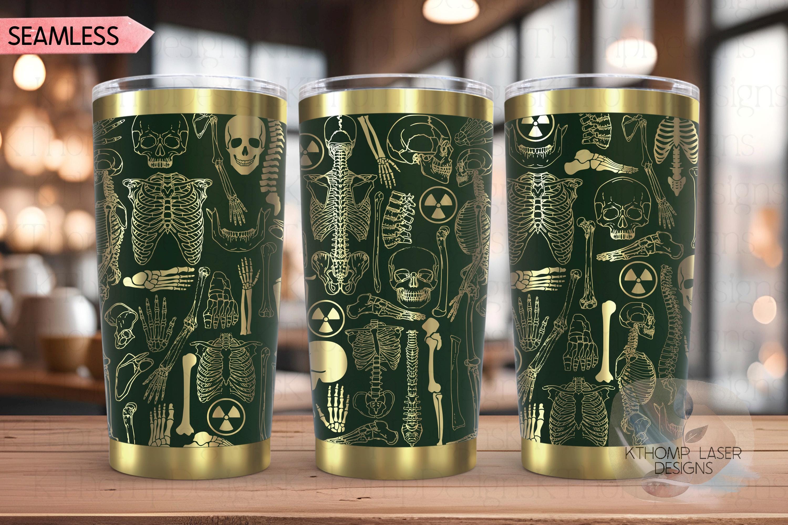 Radiology Tumbler Wrap SVG | 20oz and 30oz Laser Engraving File | Rota